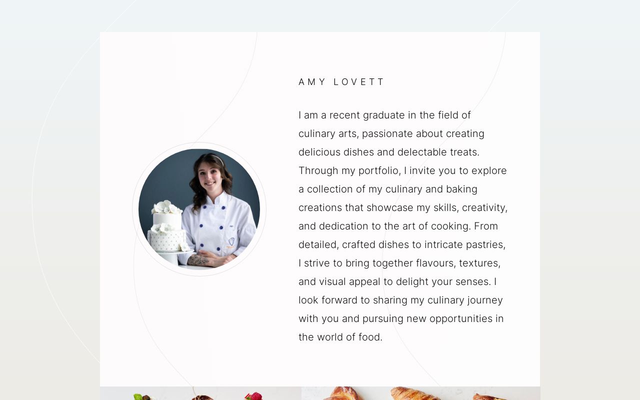 Amy Lovett Culinary/Pastry Portfolio
